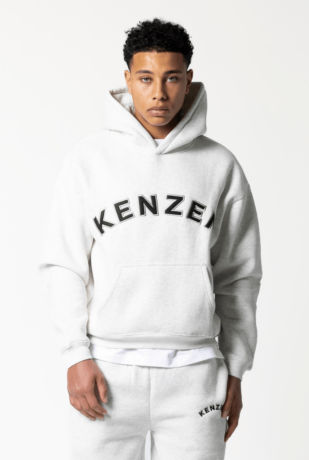 Logo Hoodie - grey – KENZEN