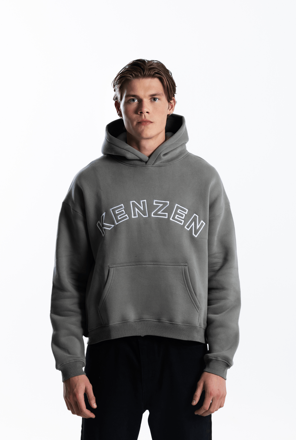 Logo Hoodie - Moss grey – KENZEN