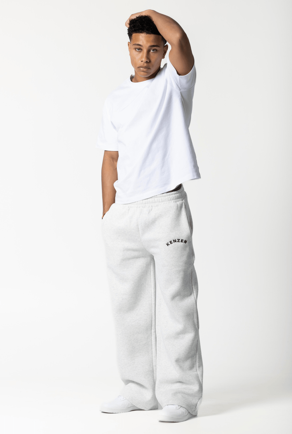 Straight Leg Sweatpants - grey – KENZEN